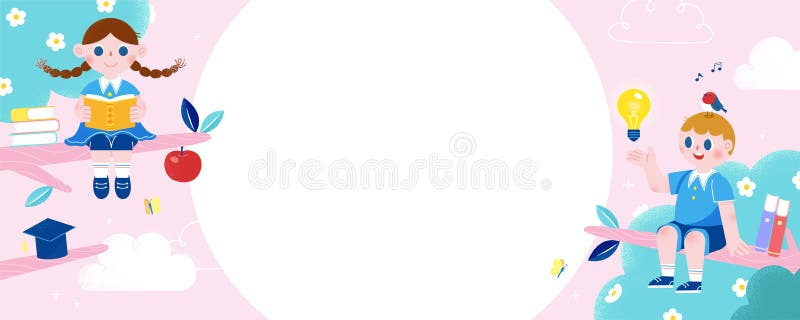 Blank Banner for Learning Concept Stock Vector - Illustration of ...