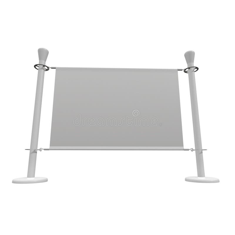 Blank Banner Stand stock illustration. Illustration of counter - 166213025