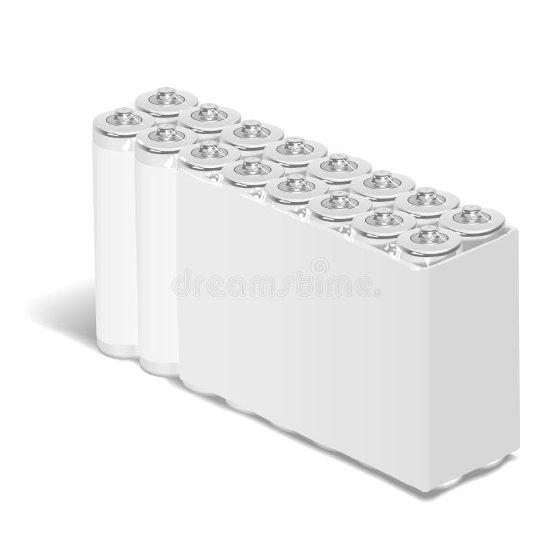 Blank batteries stock vector. Illustration of label - 308623832
