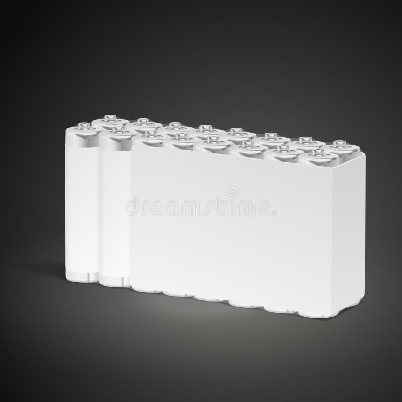 Blank batteries set stock illustration. Illustration of surface - 71604069