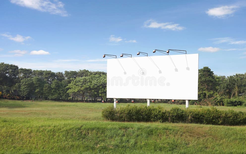 Blank billboard stock image. Image of drivel, space, promotion - 12160535