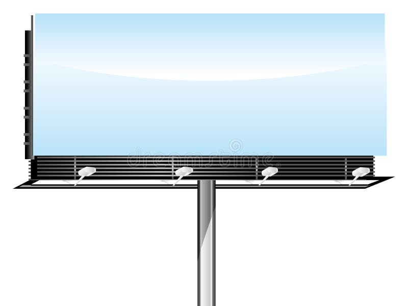 Blank Billboard stock vector. Illustration of light, outdoors - 3707179