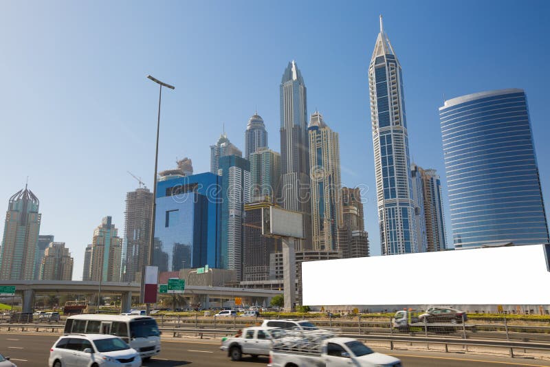 Billboard in Dubai editorial photo. Image of vision, city - 20420356