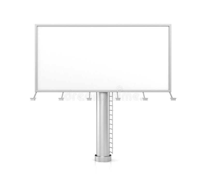 Blank Billboard for Advertisement on White Background Stock ...
