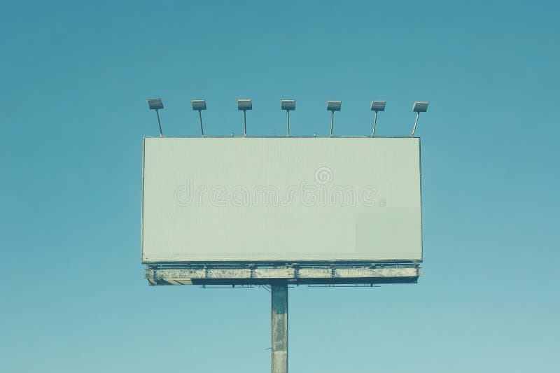 Billboard Ready for Ad stock illustration. Illustration of outdoor ...