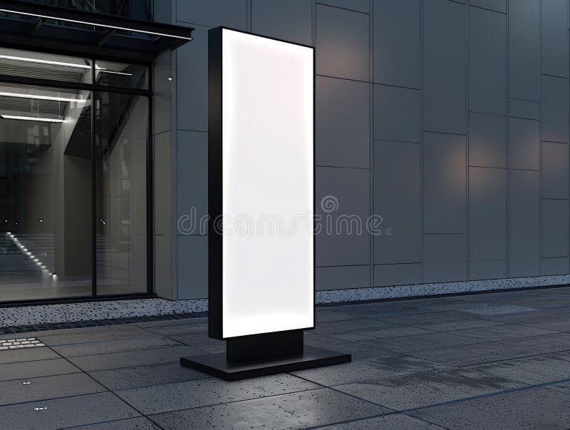 Blank Billboard Building Facade Stock Photo - Image of urban, facade ...