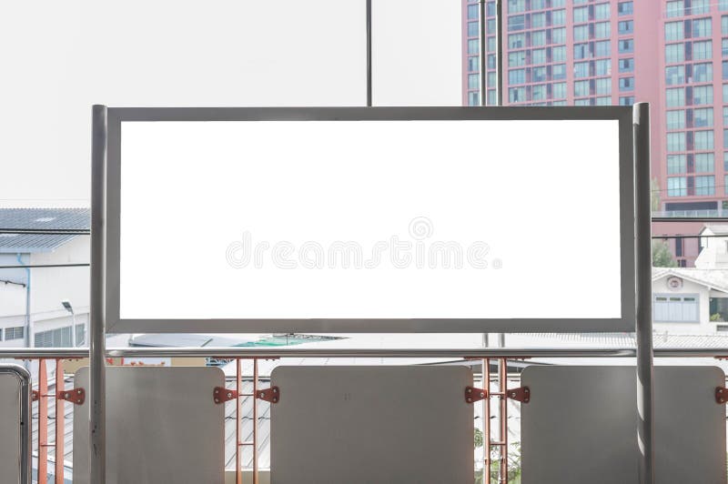 Blank LED Billboard stock image. Image of city, modern - 42847541