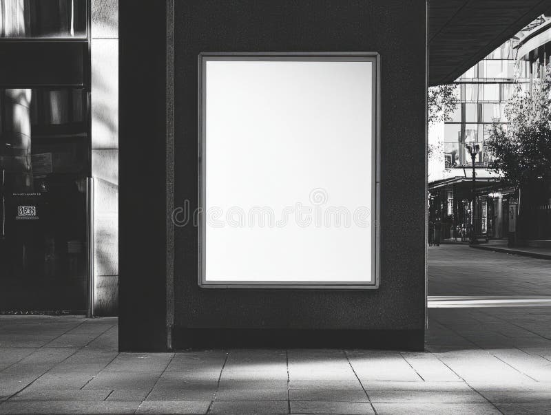 Blank Billboard stock photo. Image of black, simplicity - 373260424