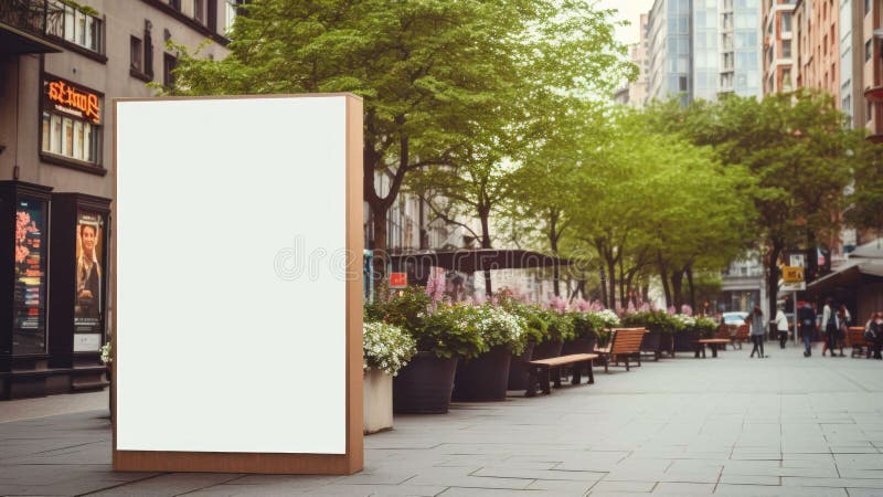 Blank Billboard in Front of the Street Blank Billboard on the Street ...