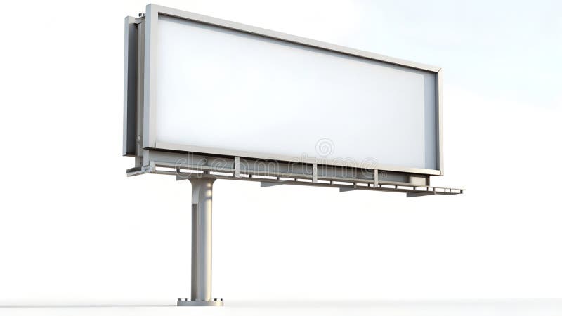 Blank Billboard Mockup: Large Empty Billboard, Advertisement Space ...