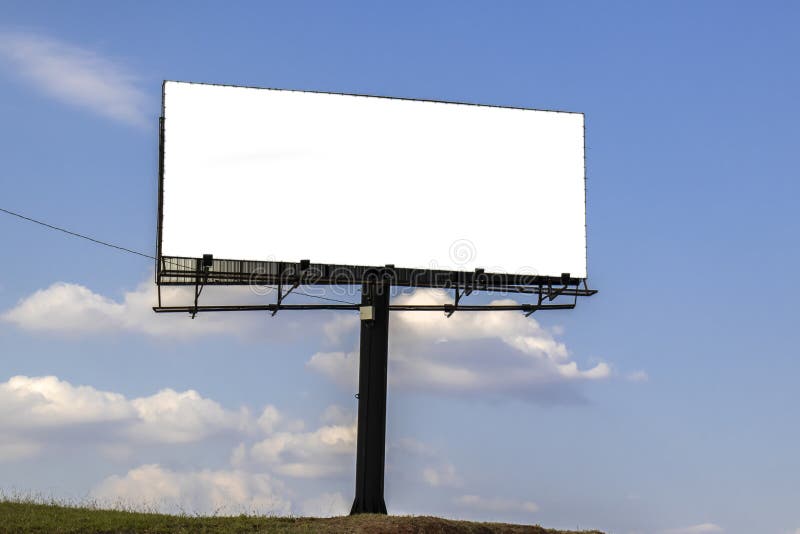 Blank Billboard Mockup Ready for New Ad Stock Photo - Image of ...