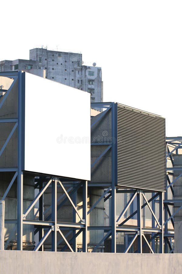 Blank Billboard Outdoor for Advertisment Stock Image - Image of ...