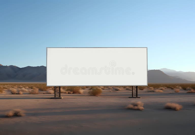 Blank Billboard Poster for Advertising and Branding Stock Illustration ...