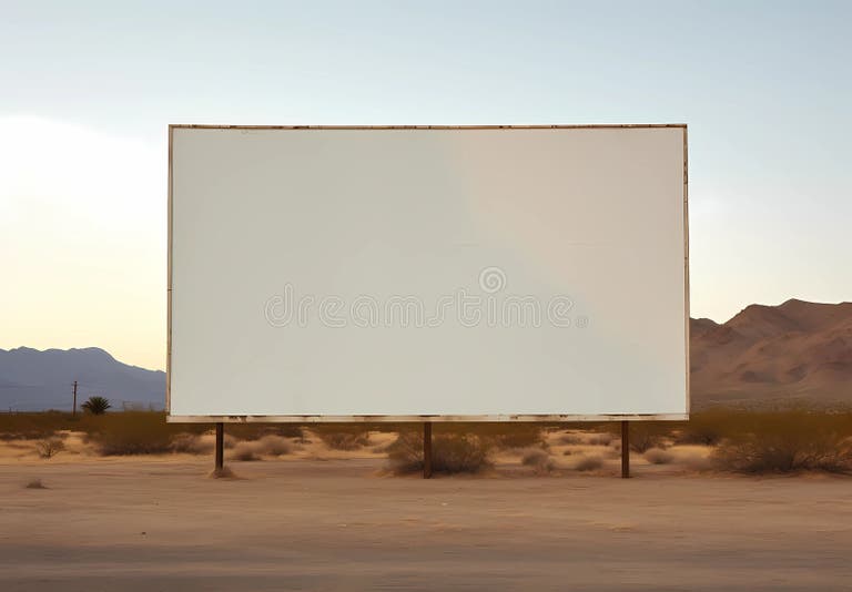 Blank Billboard Poster for Advertising and Branding Stock Illustration ...