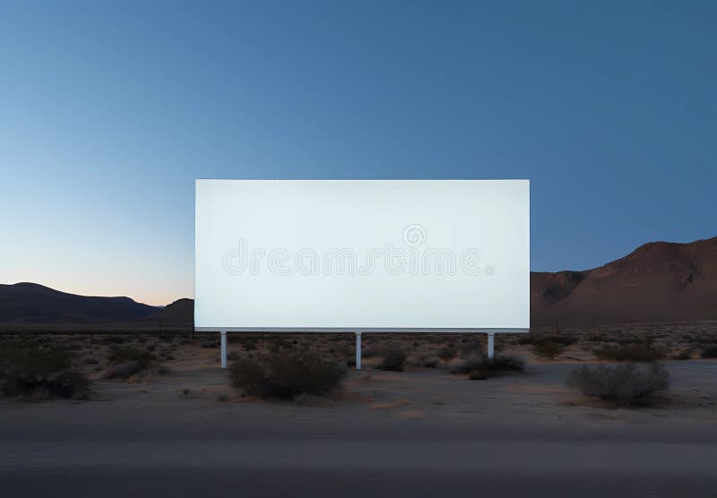 Blank Billboard Poster for Advertising and Branding Stock Illustration ...