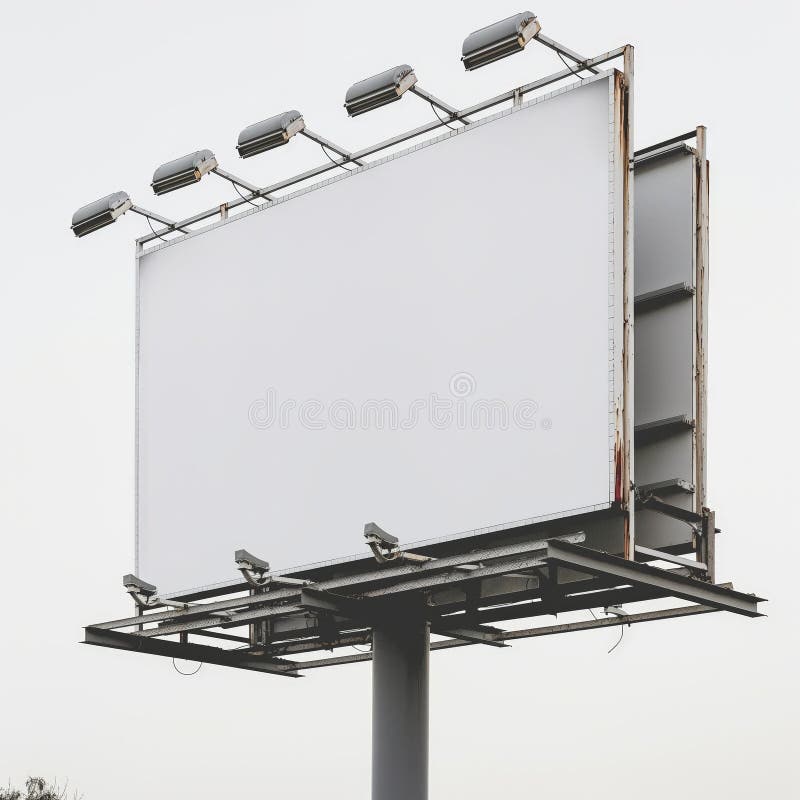 Blank Billboard Ready for Advertisement Stock Photo - Image of ...