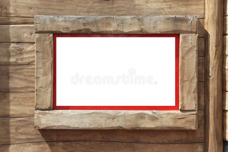 Blank Billboard Ready To Put Your Ad, Wooden Stock Photo - Image of ...