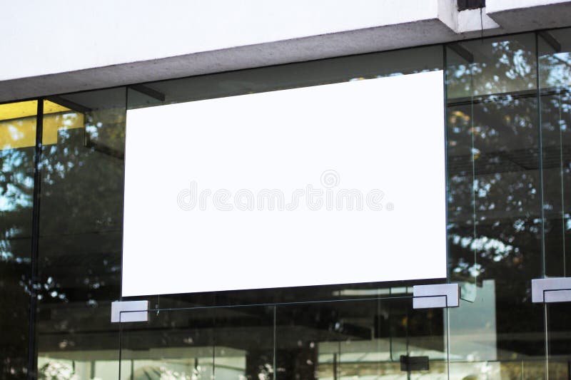 Blank Billboard Sign Mockup in the Urban Environment, Empty Space To ...