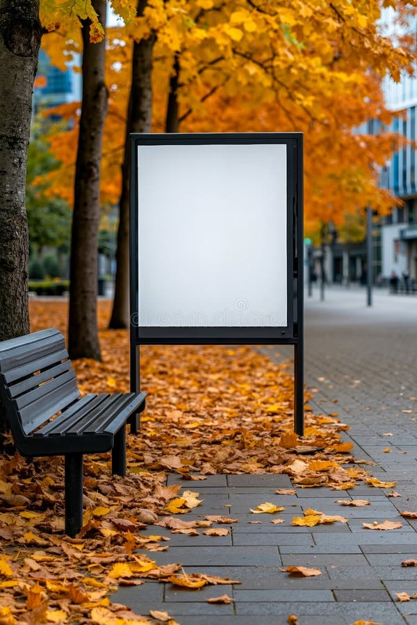 Blank Billboard Bench Middle Park Stock Photos - Free & Royalty-Free ...