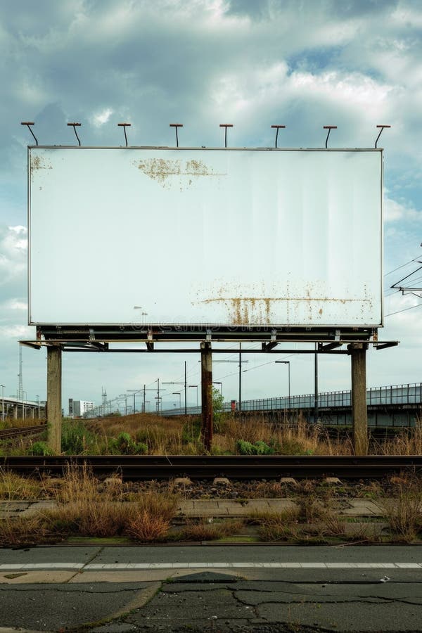 A Blank Billboard Stands Alone on the Side of a Road, Waiting for Its ...