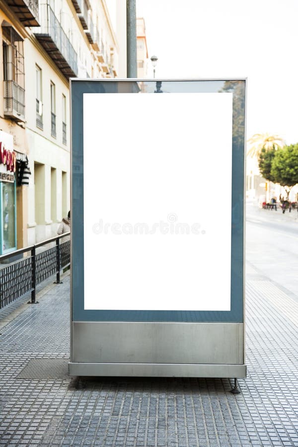 Blank Billboard Street. High Quality Photo Stock Image - Image of road ...