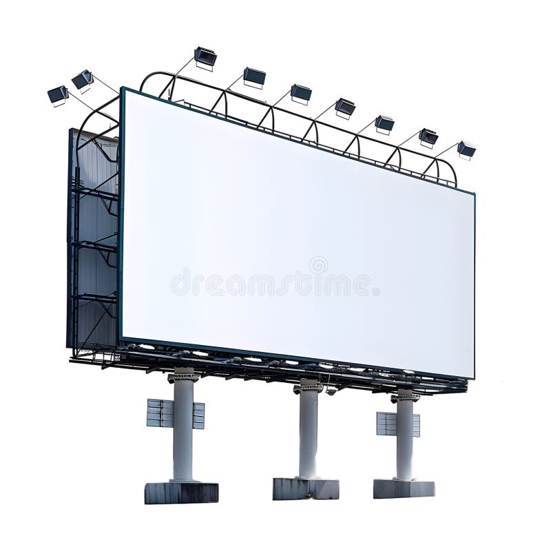 Blank Billboard on Transparent Background - Ai Generated Stock ...