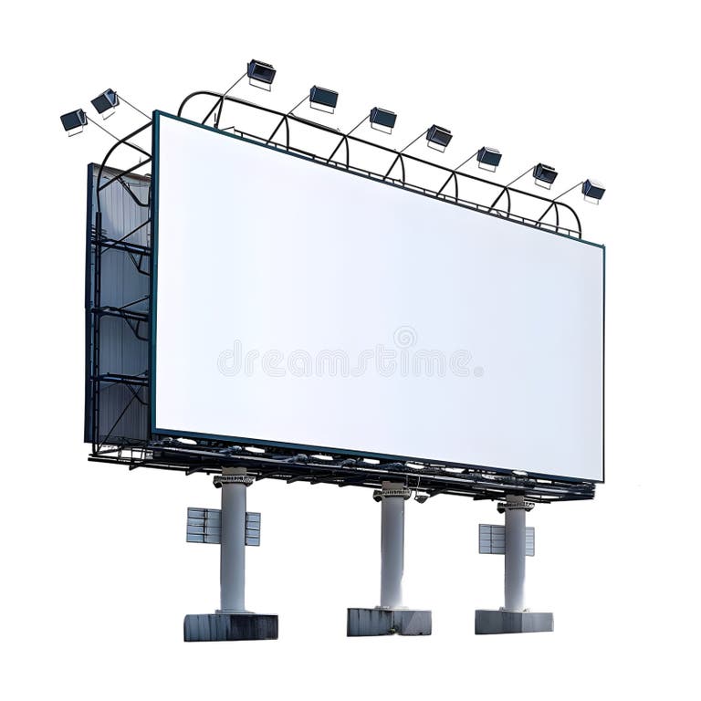 Blank Billboard on Transparent Background - Ai Generated Stock ...