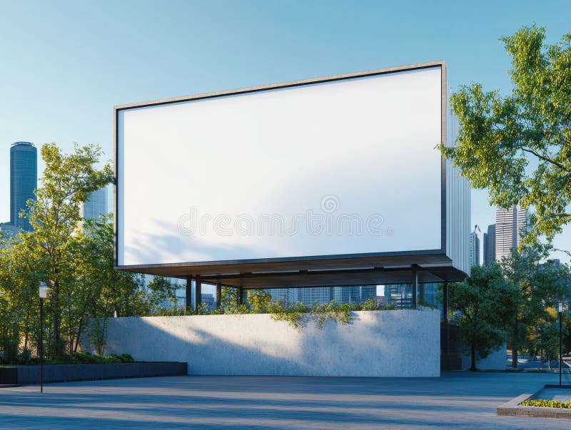 Blank Billboard in Urban Setting Modern Ad Space Template for ...