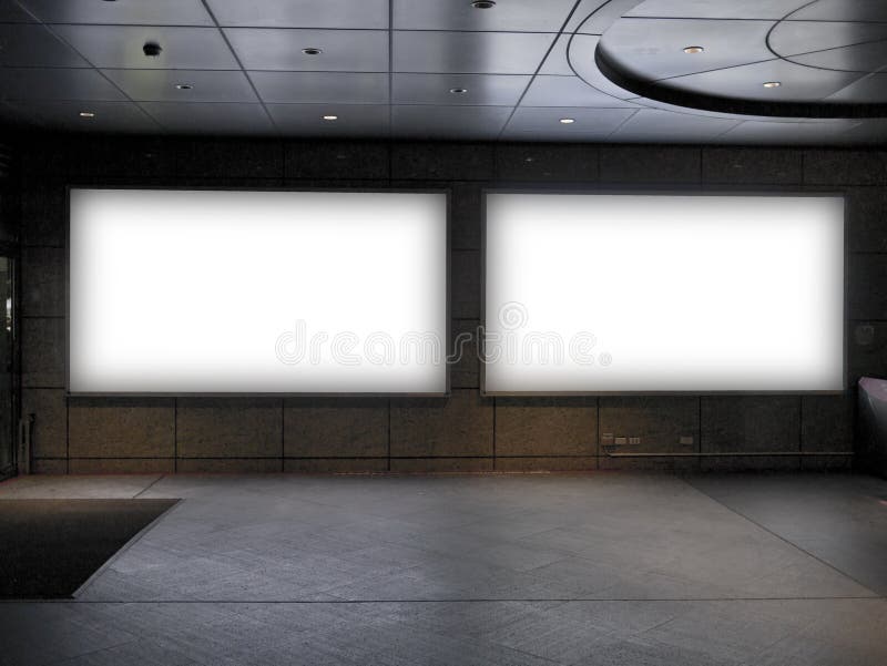 Blank billborad stock photo. Image of hall, design, message - 29281392