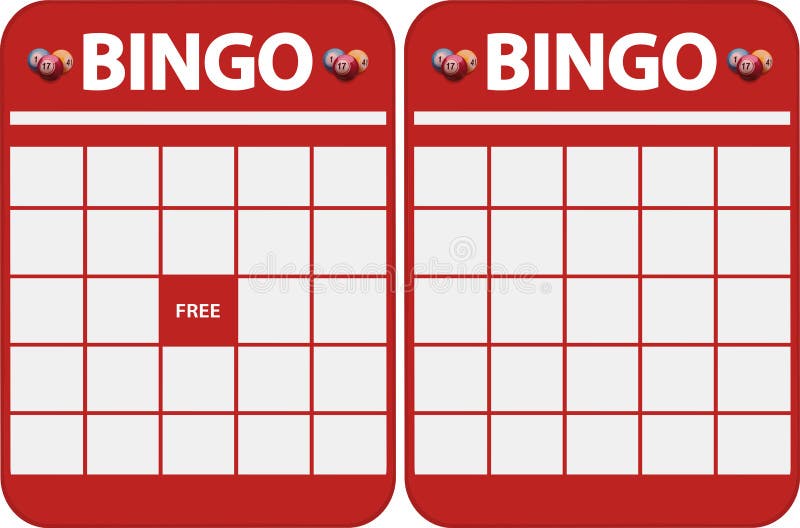 Set of Bingo Cards stock vector. Illustration of bingo - 86145588