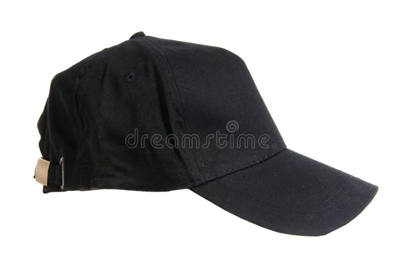 Blank black Baseball Cap stock photo. Image of merchandise - 6350496