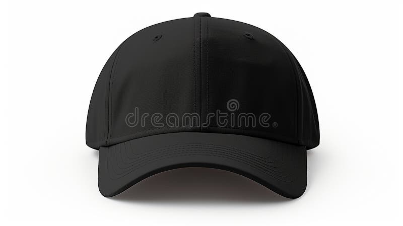 Blank Black Baseball Cap Mockup for E-commerce: High-Quality Front View ...