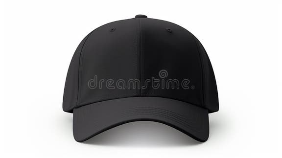 Blank Black Baseball Cap Mockup for E-commerce: High-Quality Front View ...