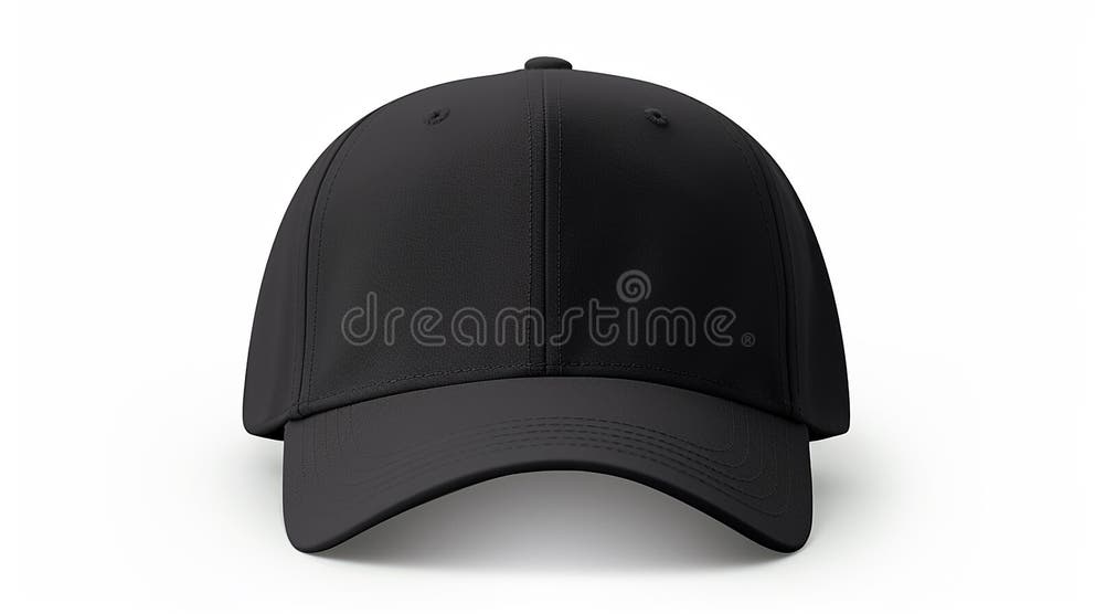 Blank Black Baseball Cap Mockup for E-commerce: High-Quality Front View ...