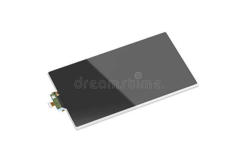 Blank Black Flexible Horizontal Rectangular Display Mockup, Isolated ...