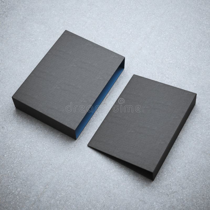 Blank black folder stock photo. Image of organized, clamps - 52388044