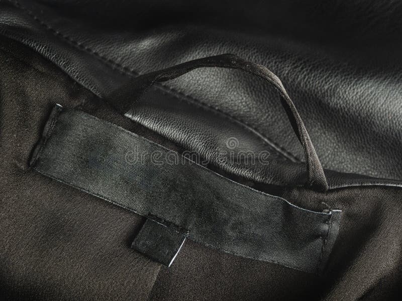 Blank Leather Material Clothing Tag without Logo Stock Photo - Image of ...