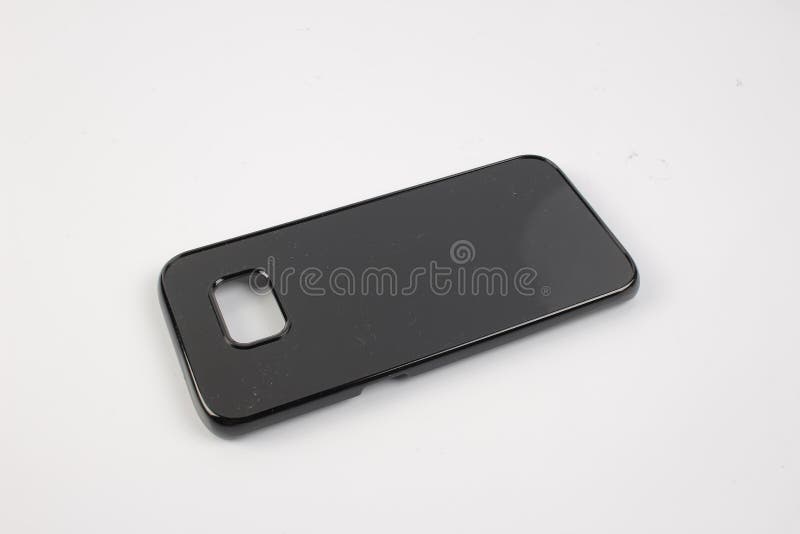 Blank Black Phone Case Mock Up Stock Photo - Image of silicone ...