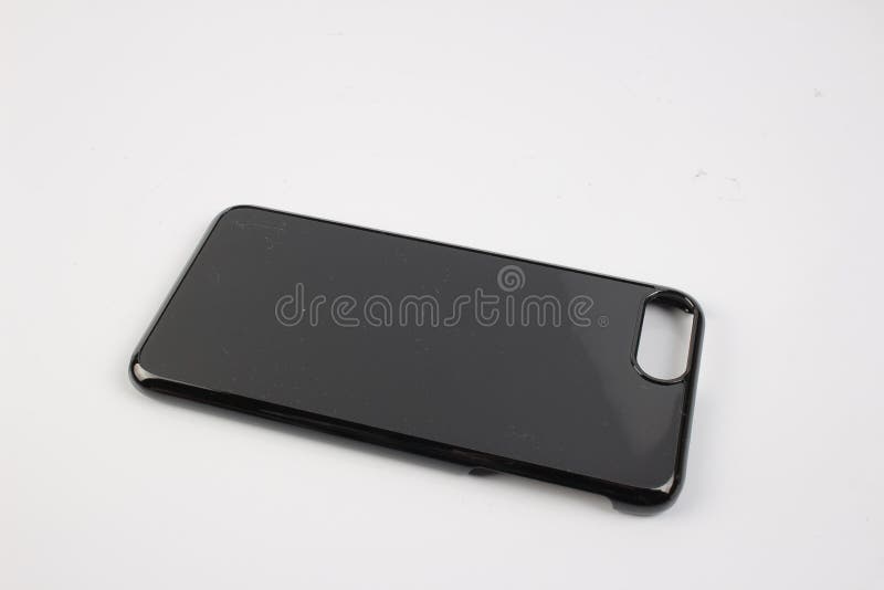 Blank Black Phone Case Mock Up Stock Image - Image of plastic, clear ...