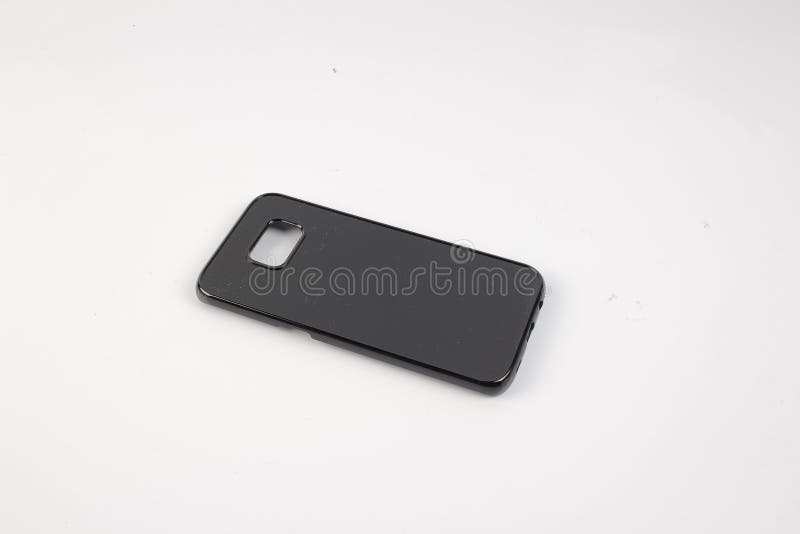 Blank Black Phone Case Mock Up Stock Photo - Image of plastic, bumper ...