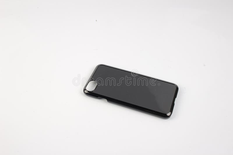 Blank Black Phone Case Mock Up Stock Image - Image of smart, print ...