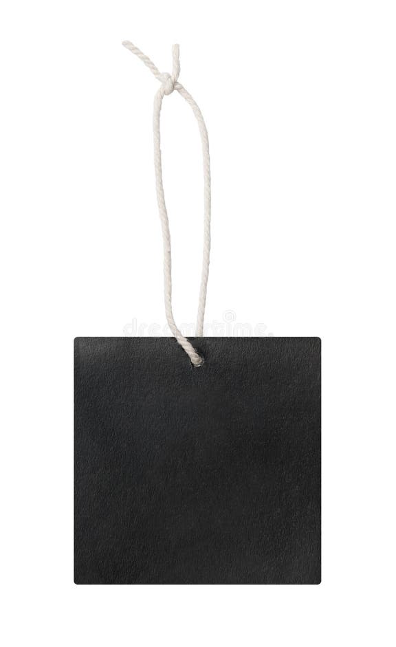 Blank Black Price Label Tag Stock Photo - Image of recycled, cardboard ...