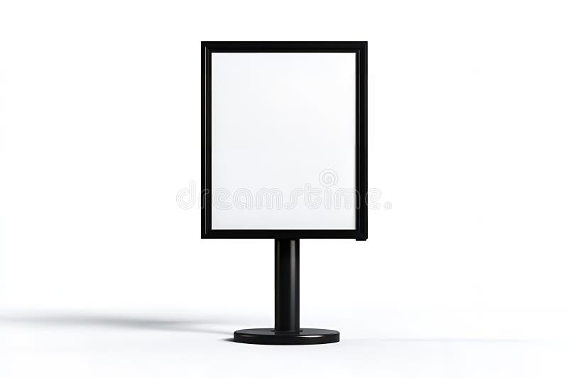 Blank Black Signboard on Stand Perfect for Advertisement Mock Up Design ...