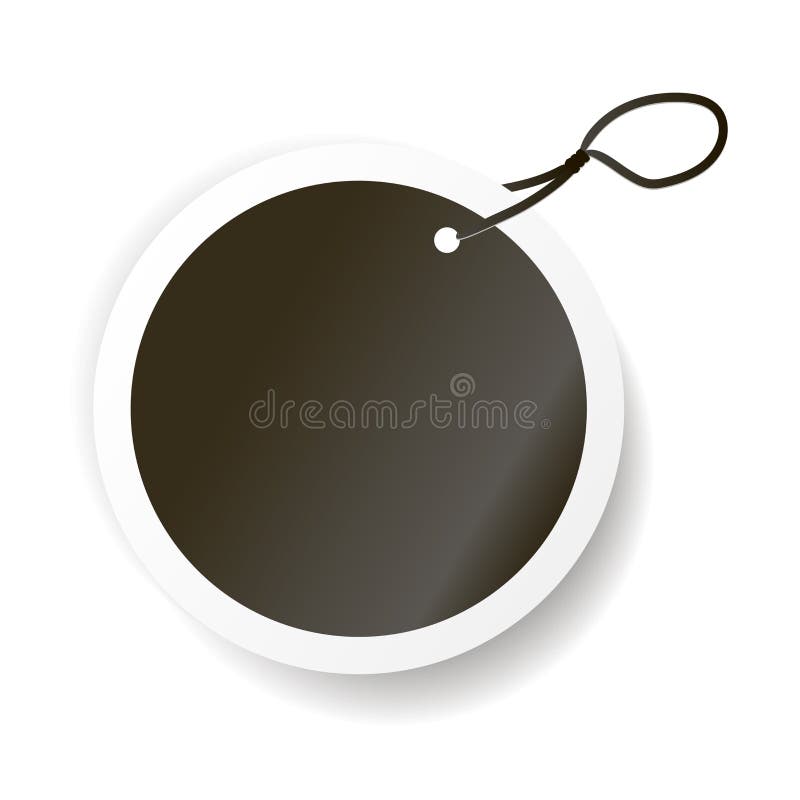 Black Sticker on White Background. Vector Illustration Stock Vector ...