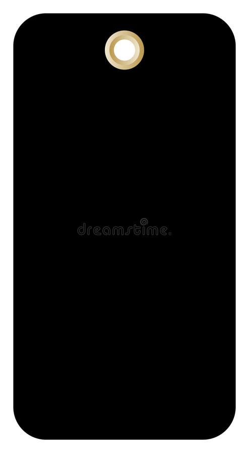 Blank Black Tag Symbol Sign,Vector Illustration, Isolate on White ...