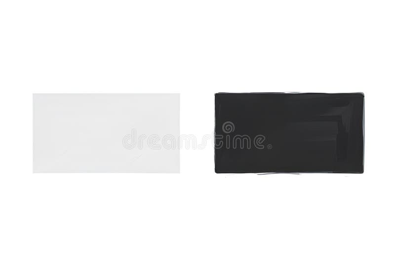 Blank Black and White Rectangle Journal Mockup Set, Top View, 3d ...