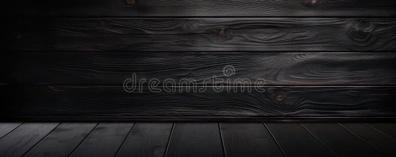 Blank Black Wooden Backdrop for Design Inspiration Stock Illustration ...