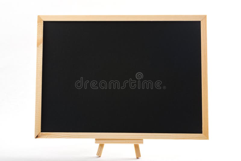 Blank Blackboard Isolated on White with Copy Space Stock Photo - Image ...