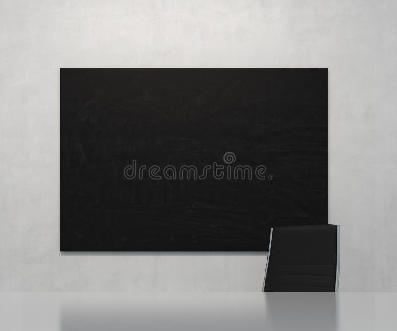 Blank blackboard stock illustration. Illustration of attractive - 49015170