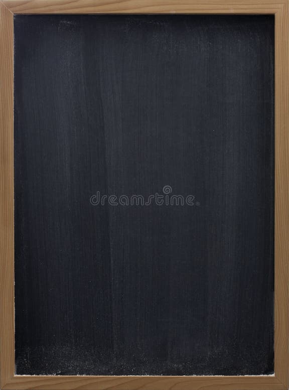 Blank Blackboard with Vertical Eraser Smudges Stock Photo - Image of ...